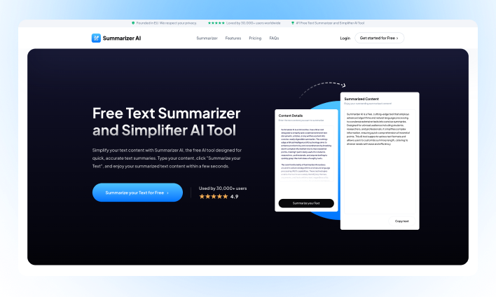 Text Summarizer AI Text Summarizer AI