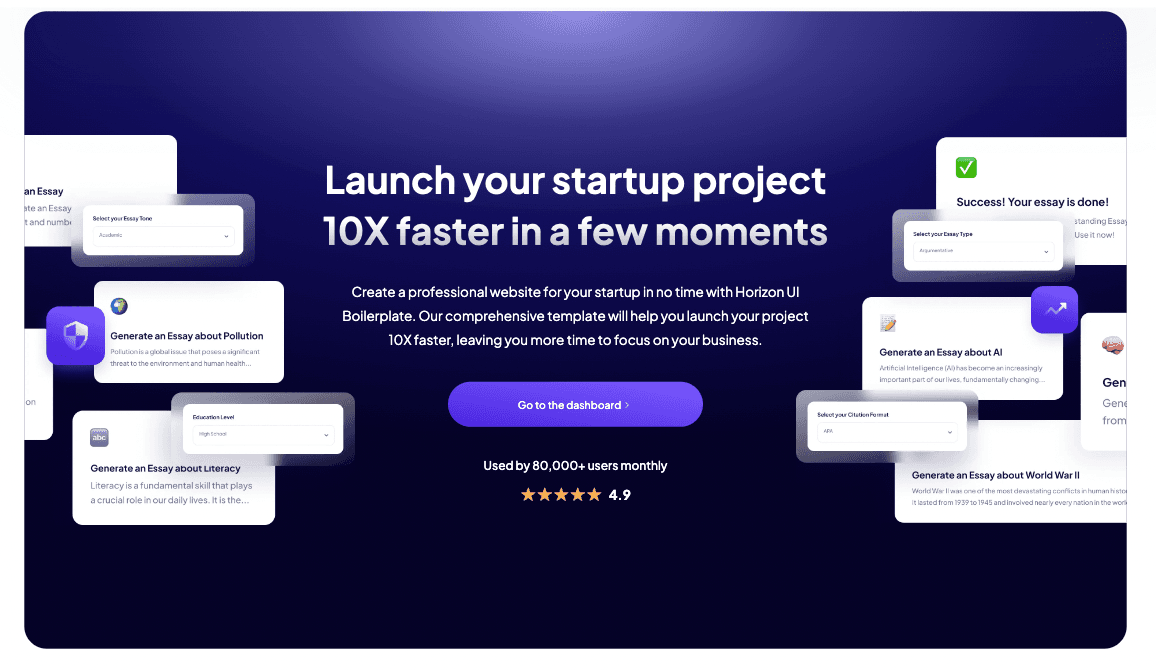 Tailwind Css Hero Section Horizon Ui Boilerplate Documentation